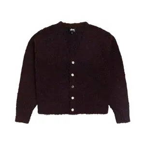 StÜssy Textured Cardigan 'navy