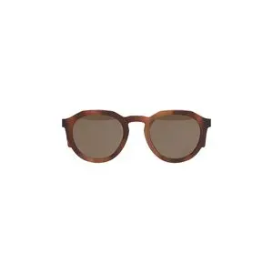 Mykita X Maison Margiela Mmraw007 Sunglasses 'raw Zanzibar/raw Green Solid - Brown