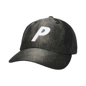 PALACE Bleached Denim P 6-panel - Black