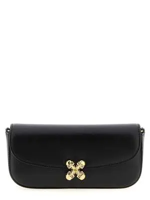Alexander McQueen Skull Flower' Small Crossbody Bag - Black