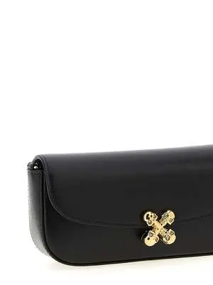 Alexander McQueen Skull Flower' Small Crossbody Bag - Black