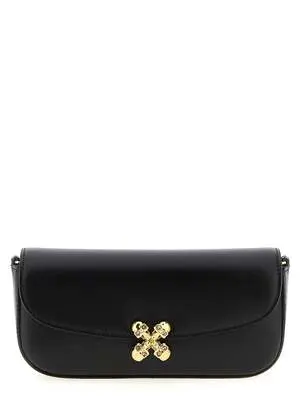 Alexander McQueen Skull Flower' Small Crossbody Bag - Black