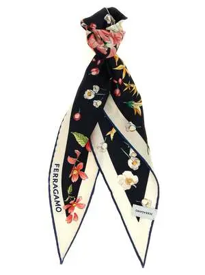 FERRAGAMO Primavera' Print Diamond Scarf - Multicolor