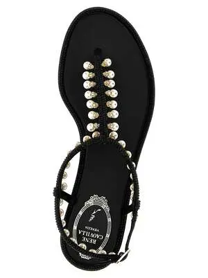 Rene Caovilla Diana' Sandals - Black