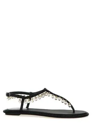 Rene Caovilla Diana' Sandals - Black