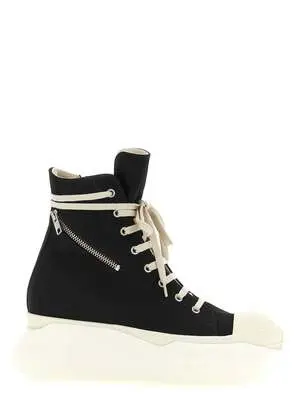 Rick Owens Cargo Abstract Sneaks' Sneakers - Black
