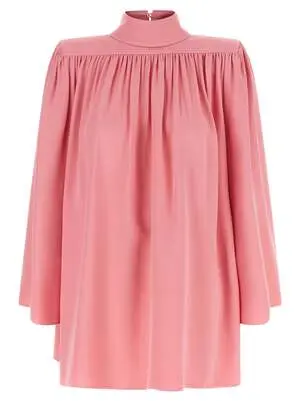 Valentino Garavani Cady Couture Pleated Shirt - Pink