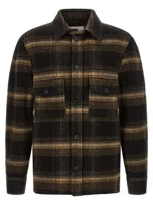 Isabel Marant Étoile Marant 'kervon' Wool Overshirt - Brown