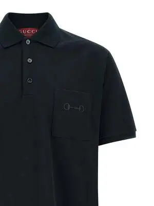 Gucci Morsetto' Embroidery Polo Shirt