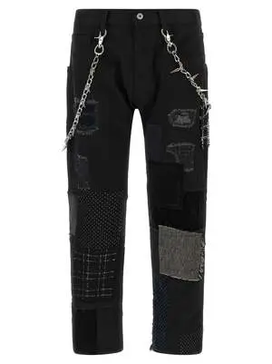 Junya Watanabe Patchwork Jeans With Kilt