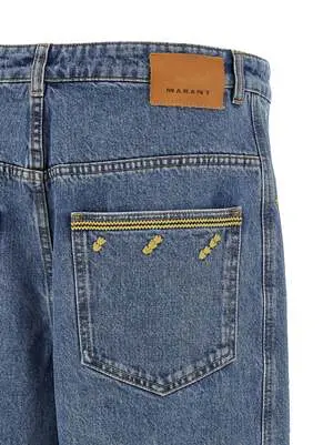 Isabel Marant Étoile Marant 'jorian' Jeans With Embroideries