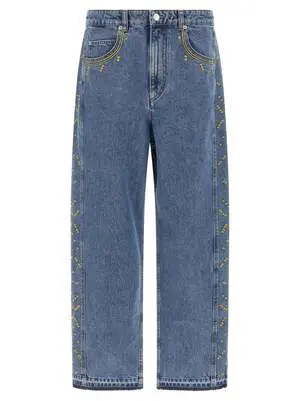 Isabel Marant Etoile Embroidered Bottoms For Men