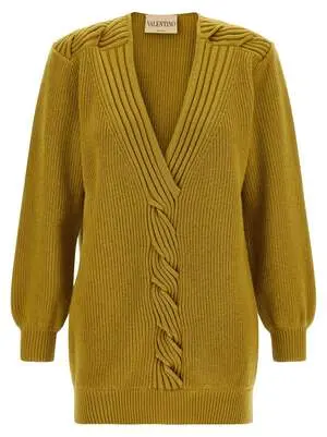 Valentino Garavani Weave Sweater - Yellow