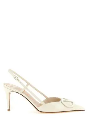 Valentino Garavani Vlogo Signature' Slingback - White