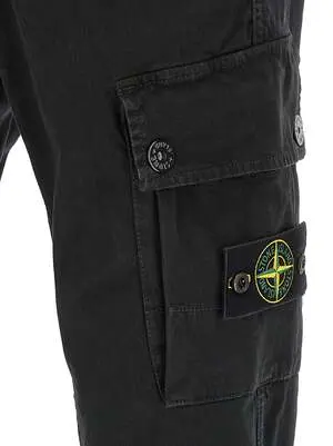 Stone Island 3100034' Cargo Pants With Logo Badge