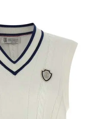 Brunello Cucinelli Cotton Braided Vest