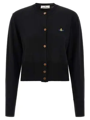 VIVIENNE WESTWOOD Bea Cropped' Cardigan - Black