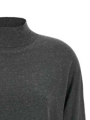 Peserico Lamé Thread Turtleneck Sweater
