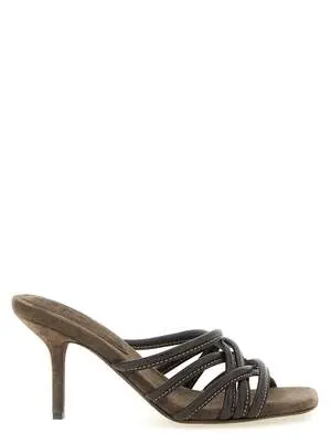 Brunello Cucinelli Leather Sandals - Brown