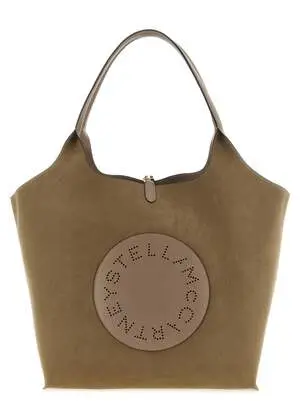 Stella McCartney Logo Reversible Shopping Bag - Gray