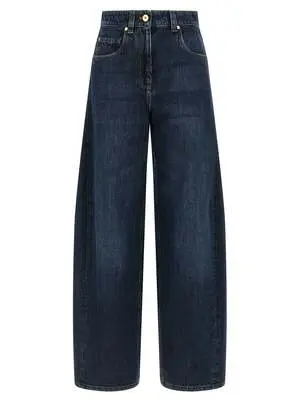 Brunello Cucinelli Wide Barrel Full Lenght' Jeans - Blue