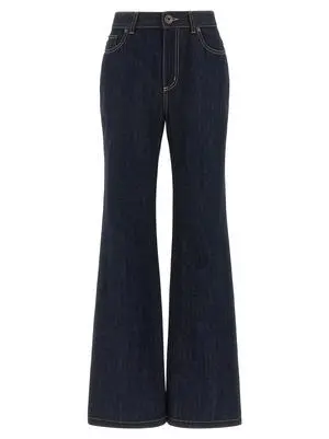 Alexander McQueen Straight Leg Jeans - Blue
