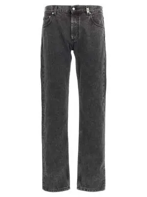 Alexander McQueen Metal Plate Jeans - Black