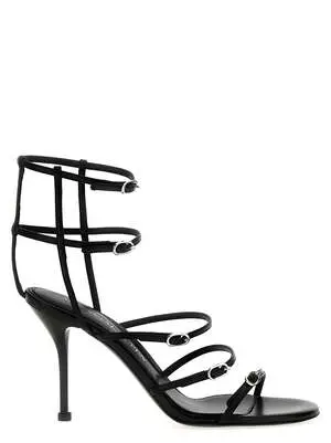 Alexander McQueen Strap Leather Sandals - Black
