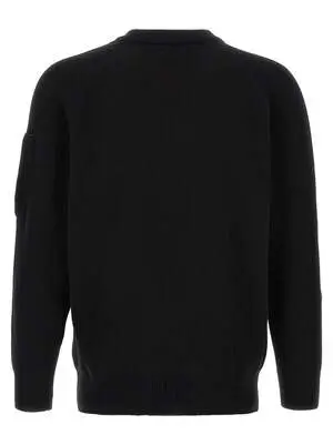 C.P. COMPANY Lambswool Grs' Sweater With Lens Detail