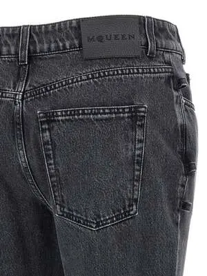 Alexander McQueen Jeans Asymmetric Closure