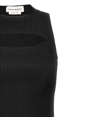 Alexander McQueen Ribbed Knit Dress