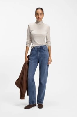 BOSS Regular-fit Jeans In Mid- Denim