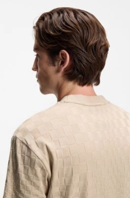 BOSS Porsche X Cotton T-shirt With Pasha Pattern