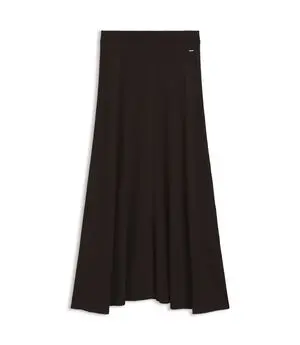 BOSS Maxi Skirt In Ribbed Virgin Wool