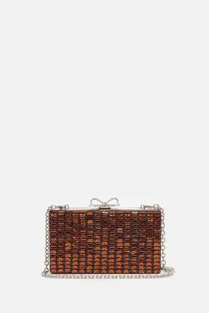 SELF-PORTRAIT Chainmail Clutch Bag - Multicolor