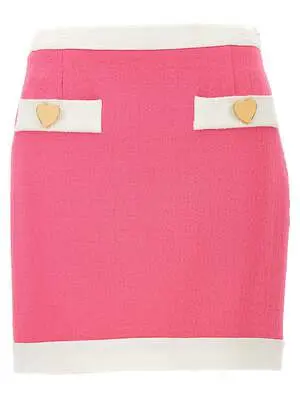 Moschino Heart Buttons' Skirt - Pink