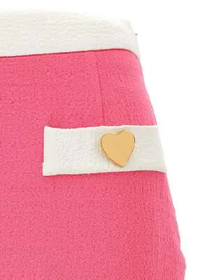 Moschino Heart Buttons' Skirt - Pink