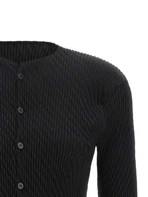 Issey Miyake Rhombus Pleats' Cardigan