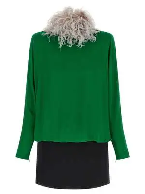 Valentino Garavani Georgette Dress - Green