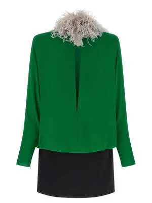 Valentino Garavani Georgette Dress - Green