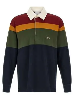 Isabel Marant Étoile Marant Color Block 'brandon' Polo Shirt - Blue