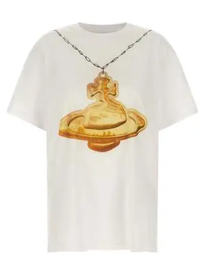 VIVIENNE WESTWOOD Gold Orb Classic' T-shirt - White