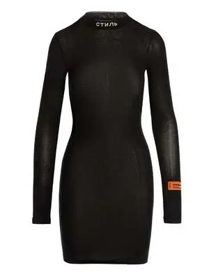 Heron Preston Zip Dress - Black