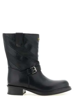 Valentino Garavani Rayons' Ankle Boots - Black