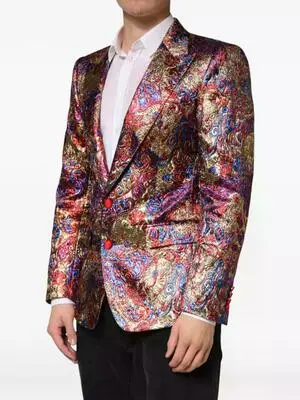 Dolce & Gabbana Jacquard Single-breasted Blazer