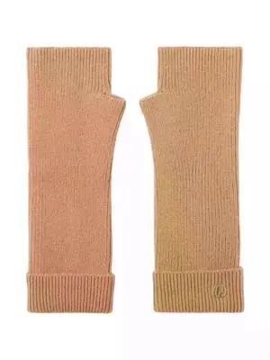 Claudie Pierlot Wool Mitts With Gold Cp Rivet Gloves