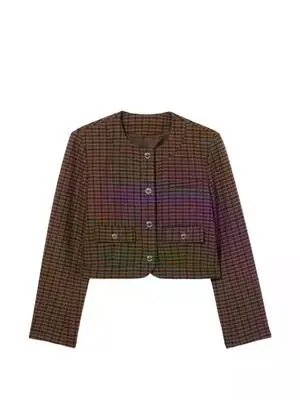 Claudie Pierlot Straight Checked Jacket