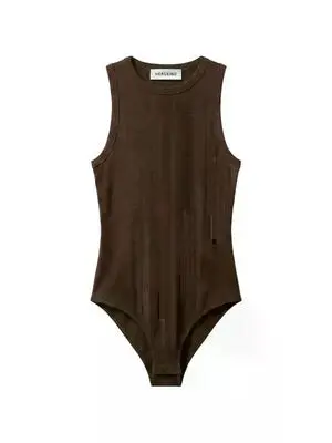 HERSKIND Leone Ribbed-knit Body - Brown