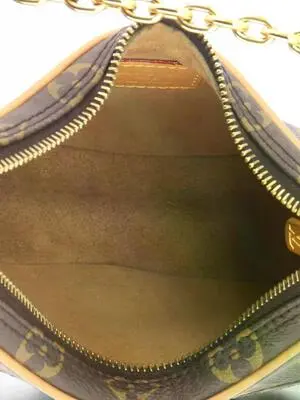 LOUIS VUITTON Loop Handbag Monogram Canvas Hobo Bag - Brown