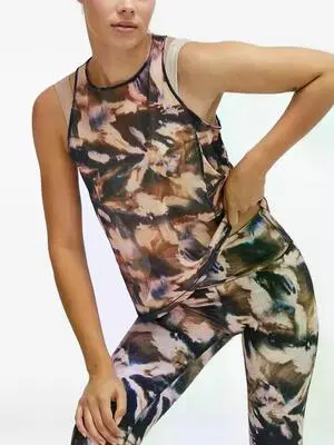 CASALL Abstract-print Sleeveless Top